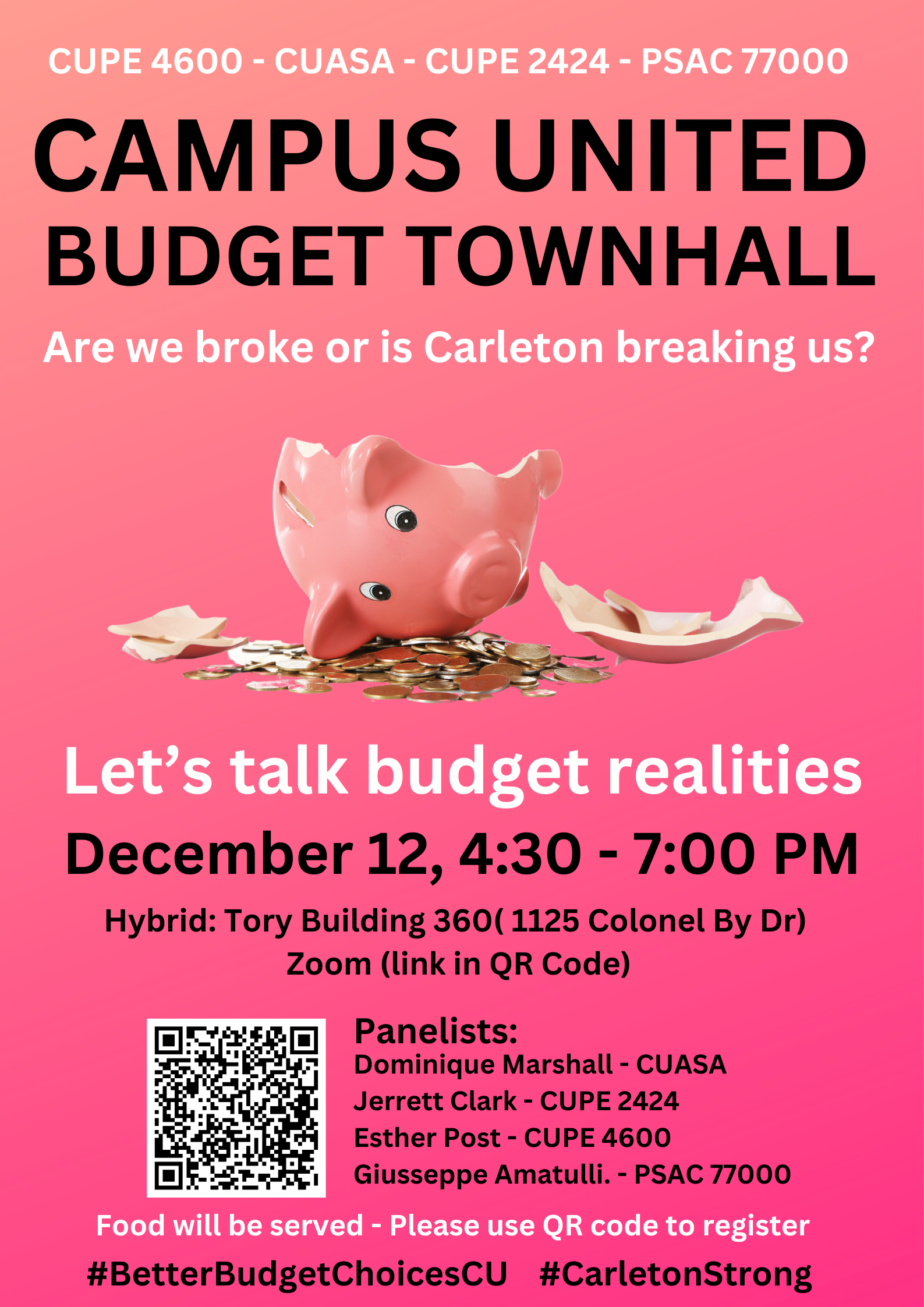 Budget Townhall – December 12th – Carleton University Academic Staff ...